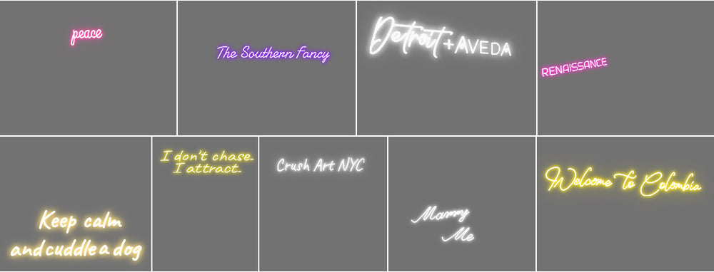 Custom Made Neon Signs With Free Design Service