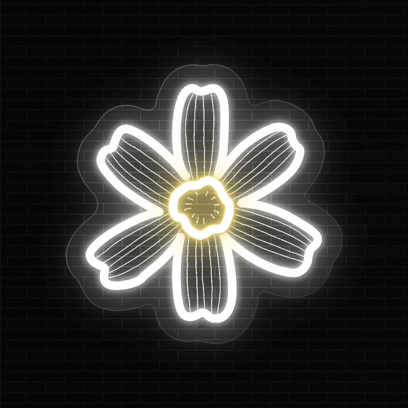 Flower Daisy Neon Sign For Spring - Make Your Room Shine
