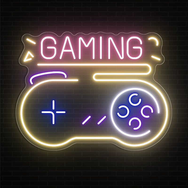 Gamepad Neon Sign For Gaming Room