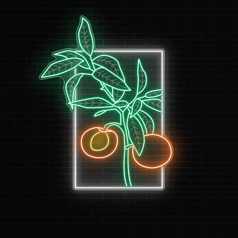 June Plum Art Neon Sign For Wall - Artistic Vibe