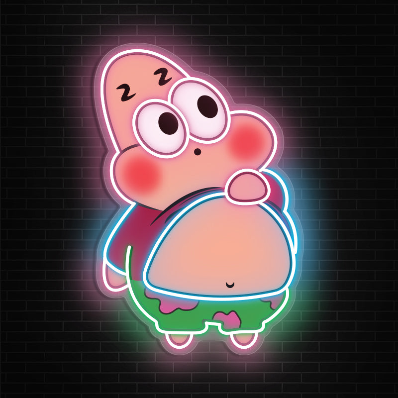 Patrick Star UV Printing Neon Sign