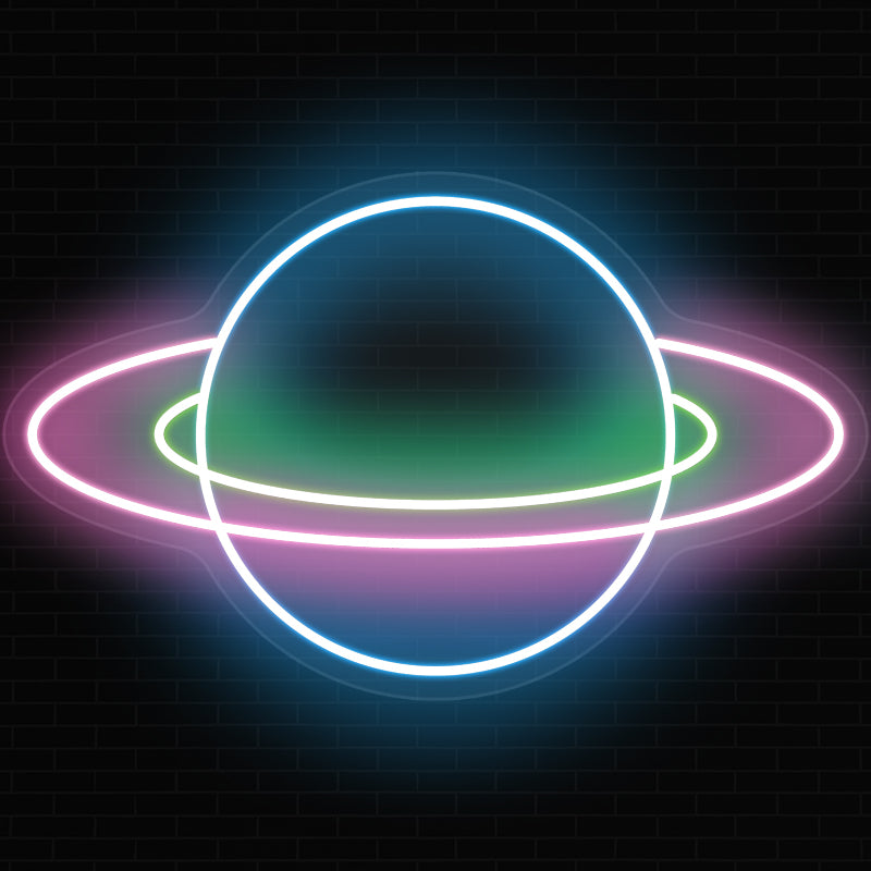 Planet Neon Sign For Bedroom