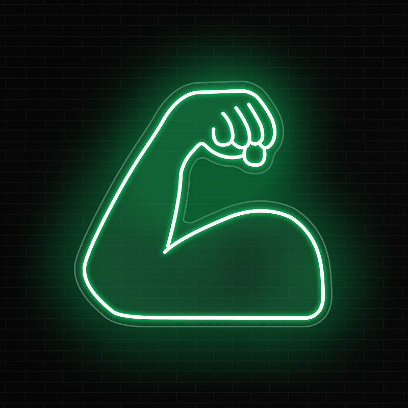 Strong Emoji Neon Sign For Room