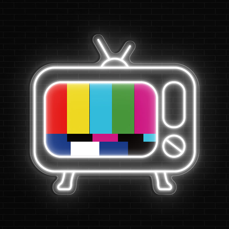 UV Printing Retro TV Neon Sign For Home