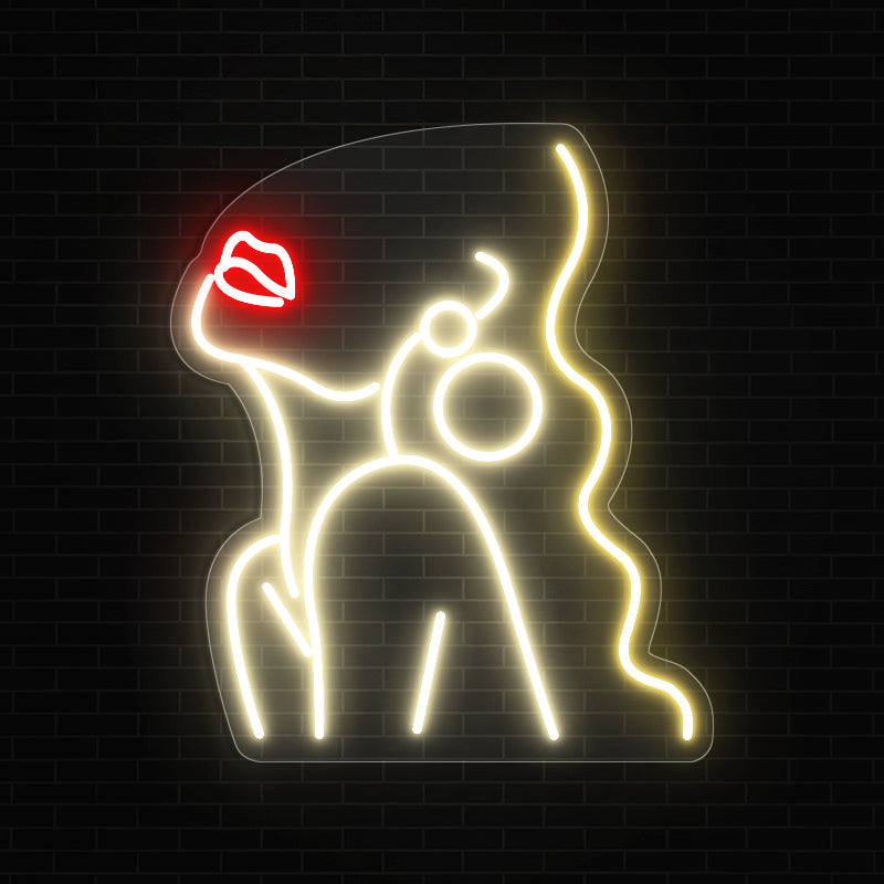 Women Shape Neon Sign For Bedroom